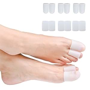 Toe Caps Toe Sleeves Cappucci in silicone per dita dei piedi per la ...