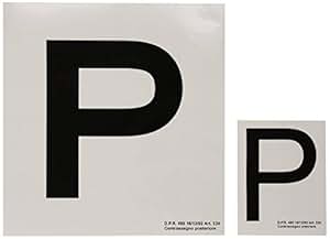 Quattroerre 1570 Contrassegno Adesivo P Principiante, Set di 2: Amazon ...