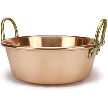 Mauviel 36 x 12 cm/10l M'Passion Copper Jam Pan with Hammered Finish ...