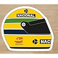 Desconocido Ayrton Senna Helmet Sticker 5.5 x 4.5 cm : Amazon.co.uk ...