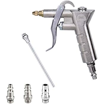 Air Blow Gun with 5 Metre Recoil Hose Heavy Duty 360 Degree Rotating ...