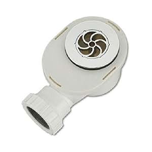 Universal Shallow Shower Tray Trap - Chrome Effect Finish (432068 ...