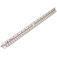 Helix 300mm Metric Triangular Scale Ruler, Red : Amazon.co.uk: DIY & Tools