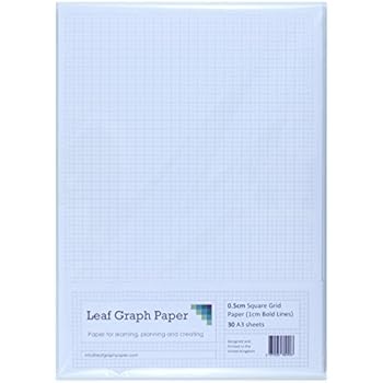 A3 Graph Paper 1/10 inch 0.1" Squared Engineering - 30 Loose-Leaf ...