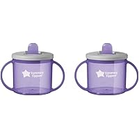 Tommee Tippee Free Flow First Cup Sippy Cup with Fold-Down, Leak-Proof ...