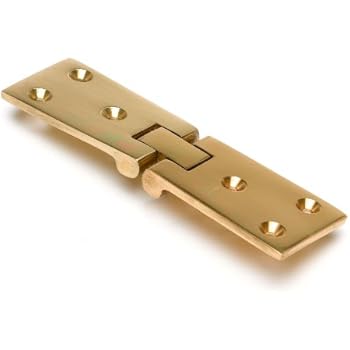 Pair of Heavy Duty Solid Brass Counterflap Hinges 32mm Bar Counter Top ...