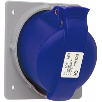 MK Commando K9201 Angled Socket Outlet 16 Amp 2P+E 200-250 Volt (IP44 ...