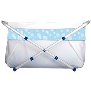 BiBaBad Babybadewanne, Kinderbadewanne, Faltwanne für die Dusche Blau ...