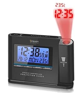 Oregon Scientific iwa80135 Radio-Controlled Alarm Clock with Projection ...