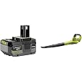 RYOBI RB1840X 18V One Plus Lithium Plus 4.0Ah Compact Battery, Black ...