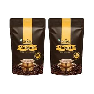 Continental Malgudi Filter Coffee 500gm Pouch (80% Coffee - 20% Chicory ...