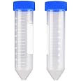 Tarson Sterile 50ml Graduated Centrifuge Tubes, Pack of 10, with Screw ...