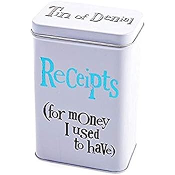 Bright Side Receipts Tin - For Money I Used To Have: Amazon.co.uk ...