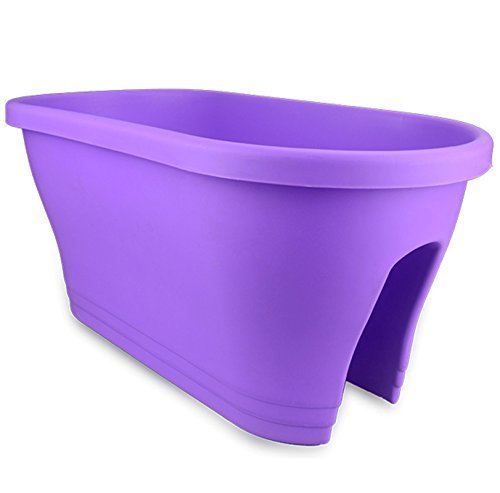 Buy Large Flower Bridge Hanging er Pots Trough Fence Balcony Railing ...