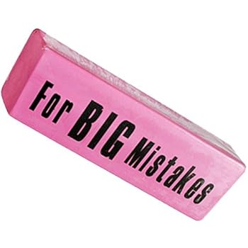 Silly Eraser for Big Mistakes, Pink: Amazon.co.uk: Kitchen & Home