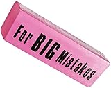 Silly Eraser for Big Mistakes, Pink: Amazon.co.uk: Kitchen & Home