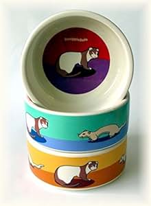 Snugglesafe Ceramic Ferret Dish / Food Bowl: Amazon.co.uk: Pet Supplies
