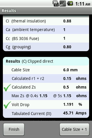 Cable Size Calculator : Amazon.co.uk: Apps & Games