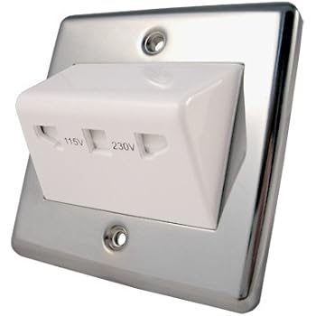 MK K700WHI 200-250V Shaver Socket Outlet: Amazon.co.uk: DIY & Tools