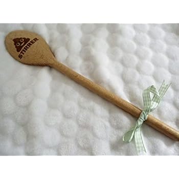Personalised Wooden Spoon Engraved | Biggest Poo Stirrer | Funny Wooden ...