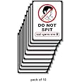 999Store office supplies sunboard do not spit in Hindi sticker signage ...