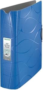 Leitz 1041-00-35 - 180° Active Plus Folder A4 Wide, Blue: Amazon.co.uk ...