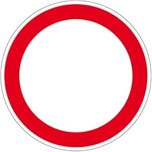 Verbotszeichen - Durchfahrt verboten - Aluminium - Ø 40 cm: Amazon.de ...