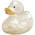 Duckshop I Badeente Glitzer transparent Gold I Quietscheente I L: 9 cm ...