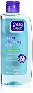 Clean & Clear Sensitive Skin Deep Cleansing Lotion, 200ml: Amazon.co.uk ...