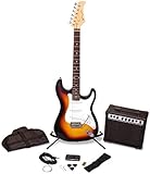 RockJam Full Size Electric Guitar Superkit with Amp, Strings, Tuner ...