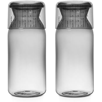 Joseph Joseph Podium 5-Piece Storage jar Set with Stand, Grey, 33.3 x ...