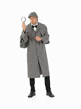 Mens Victorian Detective Costume XL UK 46-48 19th 20th Century Historic ...