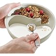 Eurowebb 2 in 1 Double Compartment Cereal Bowl, Split Bowl : Amazon.co ...