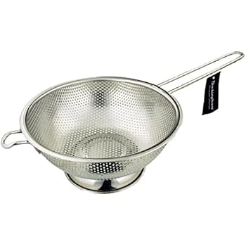 KitchenCraft Stainless Steel Colander with Long Metal Handle, 20 cm (8 ...