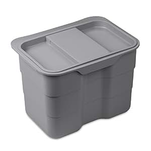 SO-TECH® BIKI Secchio per l'Umido 4,2 L Grigiore con Coperchio Cestino ...