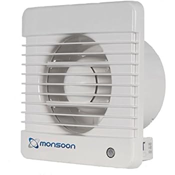 National Ventilation MON-S100T Monsoon 'Silence' Extractor Fan 4 Inch ...