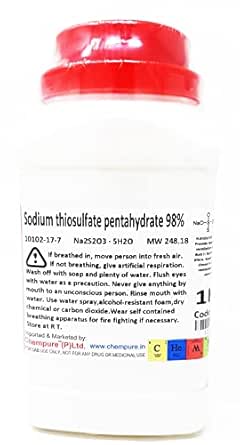 Chempure® Sodium Thiosulphate Pentahydrate, 98% Purity | CAS No.:10102 ...