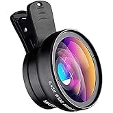 MAXXOX Mobile Camera Lens, 0.45X Super Wide Angle Lens, 15X Macro Lens ...