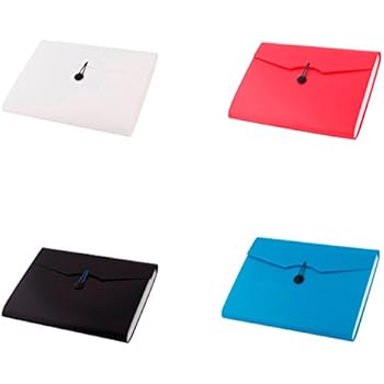 A4 Expanding File 13 Gusset Pocket Folder Organiser Plastic Elastic ...