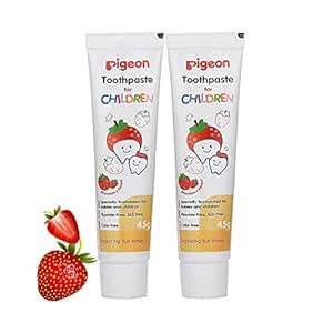 Pigeon Strawberry Toothpaste (Oral Care,45g, Pack of 2) : Amazon.in ...