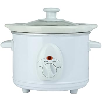 Status AUSTIN1PKB4 Austin Round Slow Cooker, 120 W, 1.5 liters, White ...