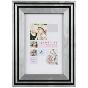 Art Deco Style Black Silver Photo Picture Frame 8"x6": Amazon.co.uk ...