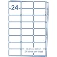 EJRange 24 Labels per A4 Sheet, 200 Sheets,4800 Labels Total Self Adhesive Address Mailing ...