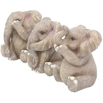 Crying Baby African Elephant 'Missing You' Statue From Leonardo 'Out Of ...