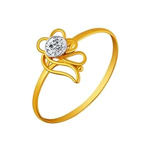 Buy P.C. Chandra Jewellers 14KT Yellow Gold Ring for Women Online at ...