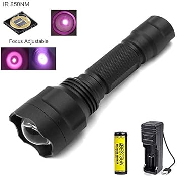 Maketheone IR Torch Lumière Infrarouge Night Vision Lampe Torche 850NM ...