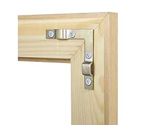 2 x Heavy Duty Picture Frame Corner STRENGTHENERS + Hanging KIT - L ...