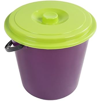 CURVER Eimer mit Deckel 5L in hellgrau, Plastik, 23.5 x 23.5 x 23 cm: Amazon.de: Küche & Haushalt