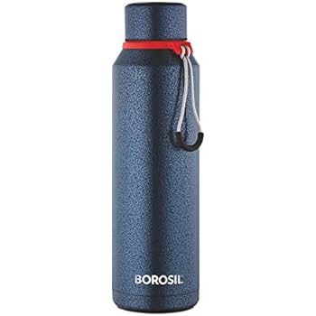 Buy Borosil Stainless Steel Hydra Trek - Vacuum Insulated Flask Water ...