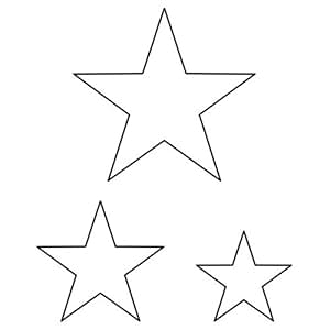 Stars Stencil by QCI: Amazon.co.uk: Kitchen & Home